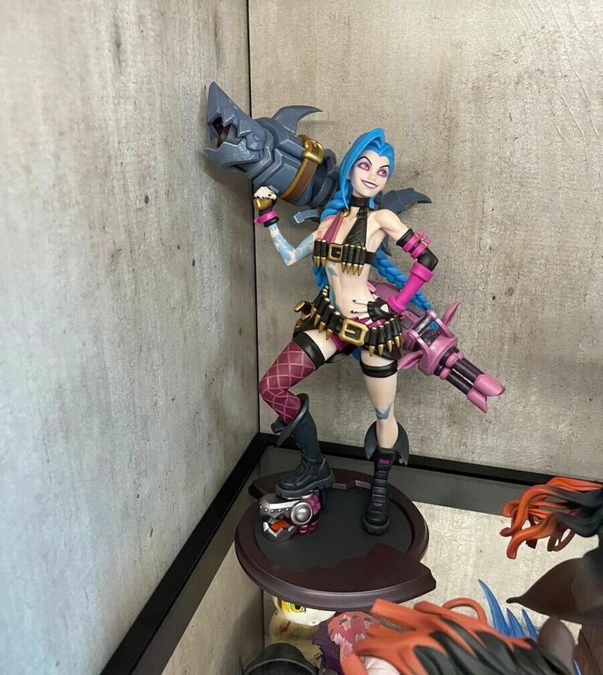 Official League of Legends Jinx Action Statue Figure Model Collect PVC ...