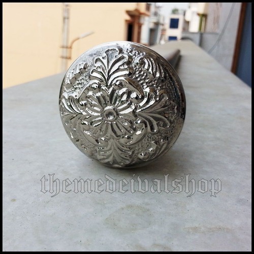Antique Chrome Knob Head Glorious Wooden Walking Stick Cane For ...
