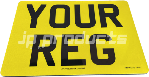 NUMBER PLATE REAR LORRY 11 X 8 YELLOW NUMBER PLATE TRAILER HORSE BOX ...