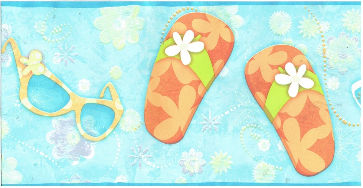 Flip Flop Wallpaper Border
