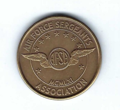 U.S. AIR FORCE F-4 PHANTOM II JET AFSA SERGEANTS ASSOCIATION COIN MEDAL ...