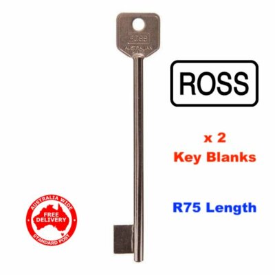 ROSS 6 Lever Safe Lock Key Blank Pair-2 Keys. R75 Length | eBay