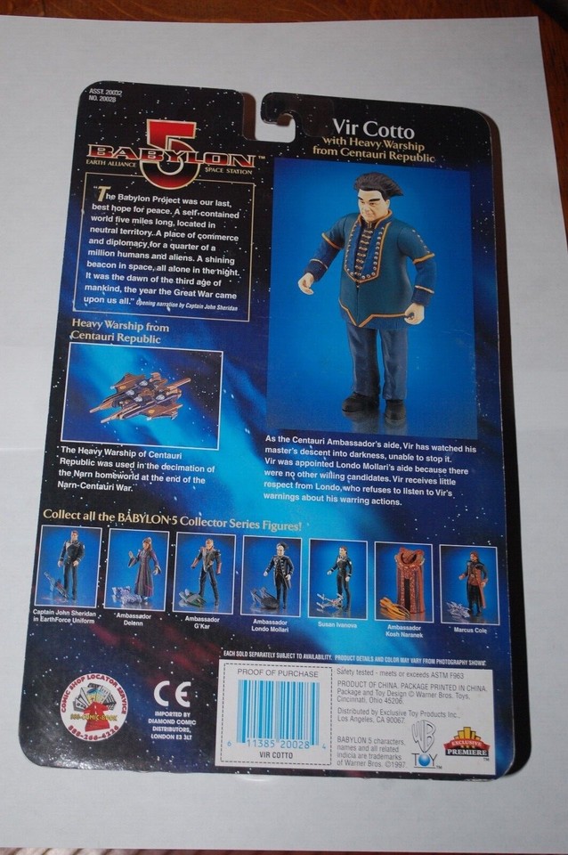 Vir Cotto-Babylon 5-MOC Previews Exclusive Diamond Comic Distributors ...