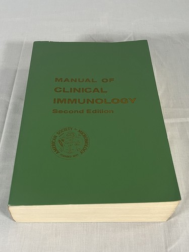 MANUAL OF CLINICAL IMMUNOLOGY By Noel R. & Herman Friedman Rose 1980 ...