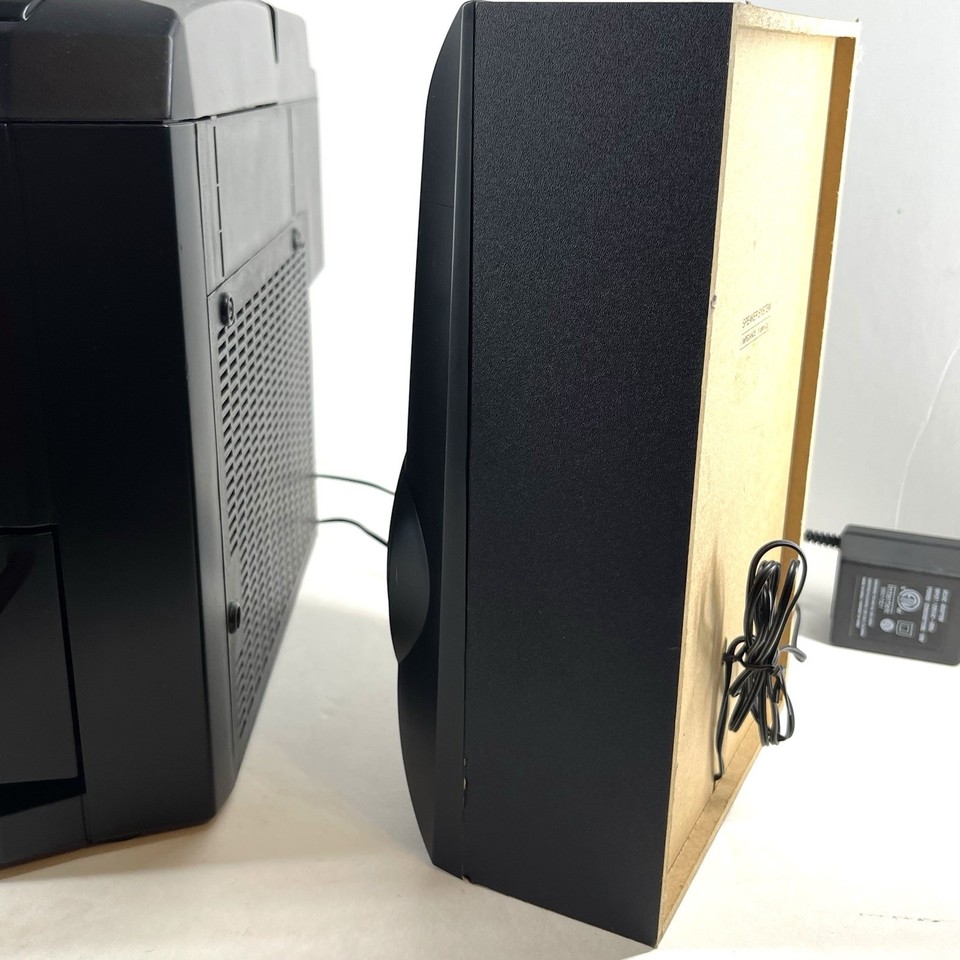 RCA 5 Disc CD Changer Home Stereo System AM FM Radio Speakers Bookshelf ...