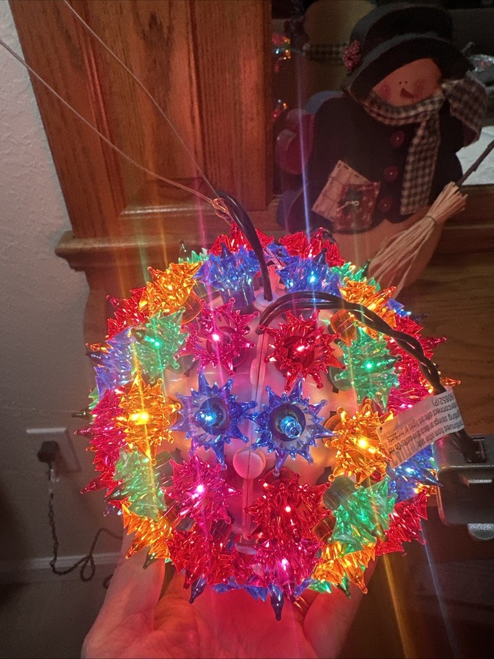 Vintage Target Christmas Holiday 6" Sphere 100 Multi-Color Lights ...