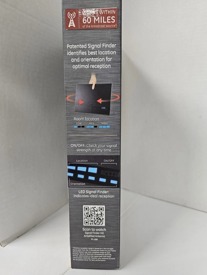 GE Indoor UltraPro Signal Finder HD Amplified Antenna 4k HD. FREE SAME ...