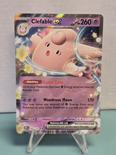 Pokemon TCG Clefable ex 082/197 Sv03: Obsidian Flames Holo NM | eBay