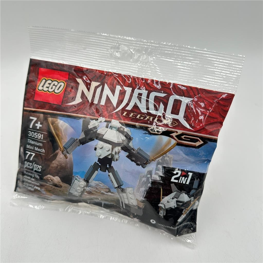 LEGO 30591 RETIRED Polybag NINJAGO Legacy Titanium Mini Mech 2in1 Set ...
