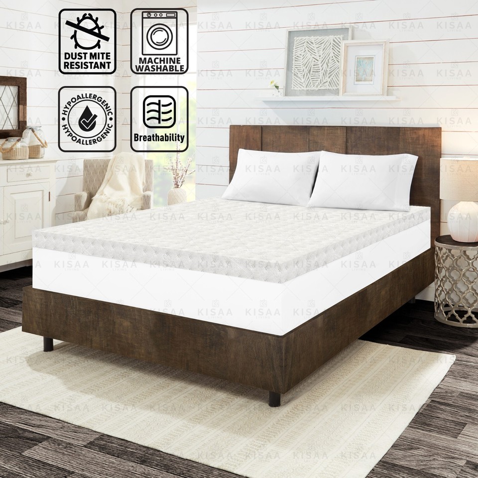 CoolMax Mattress Topper Cover - Breathable Cooling Fabric - ONLY COVER ...