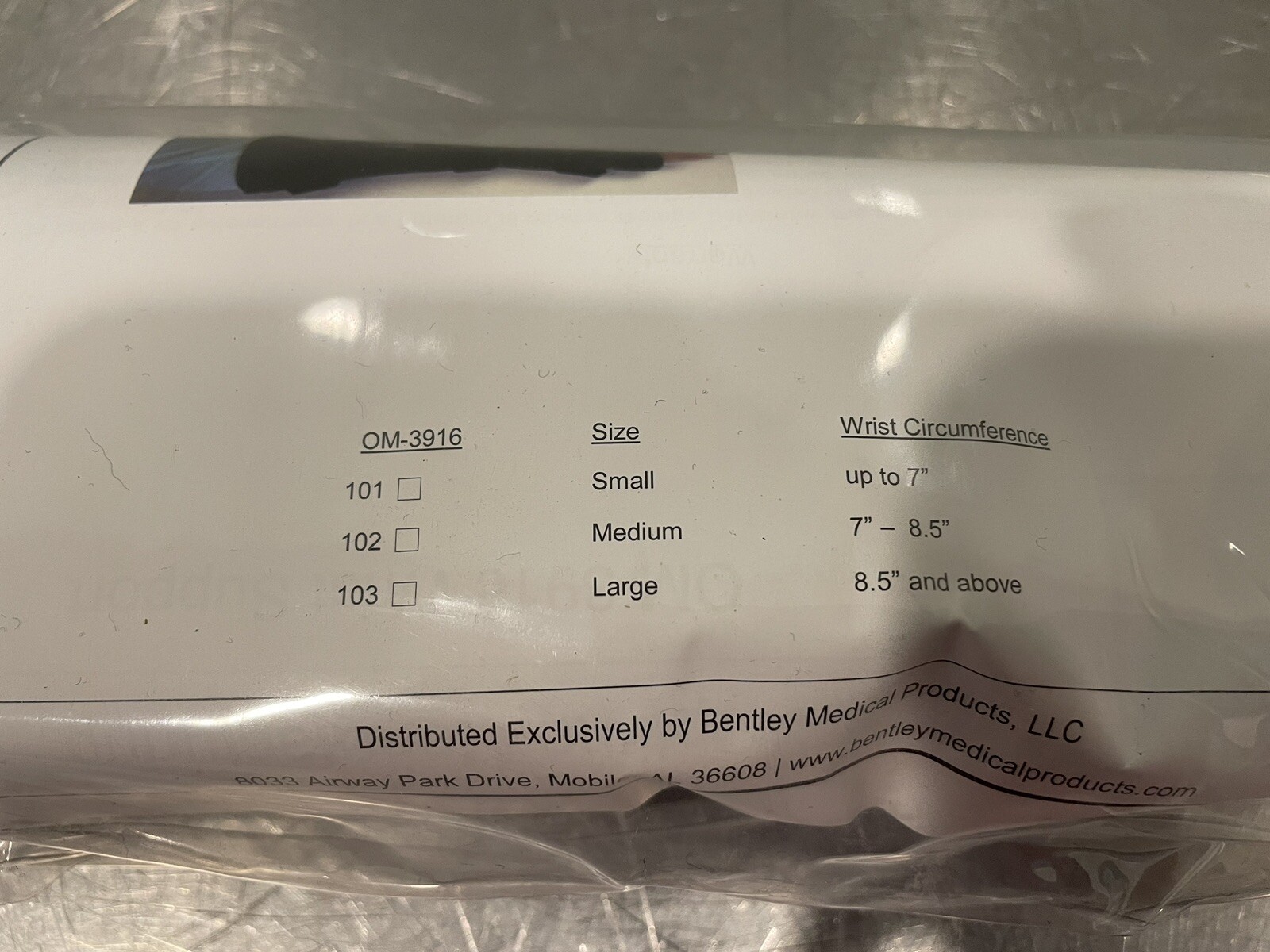 Optima Om-3916 Wrist Hand Support Adjustable Brace Size Medium for sale ...