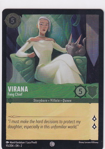 Ravensburger Disney Lorcana Floodborn english 95/204 Virana Common Foil ...