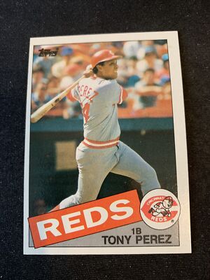 1985 Topps Baseball Card #675 Tony Perez HOF Cincinnati Reds NmMt Free ...