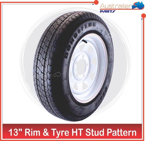 RIM & TYRE 14 INCH SUNRASIA HOLDEN HT STUD PATTERN 14" LIGHT TRUCK 185 ...