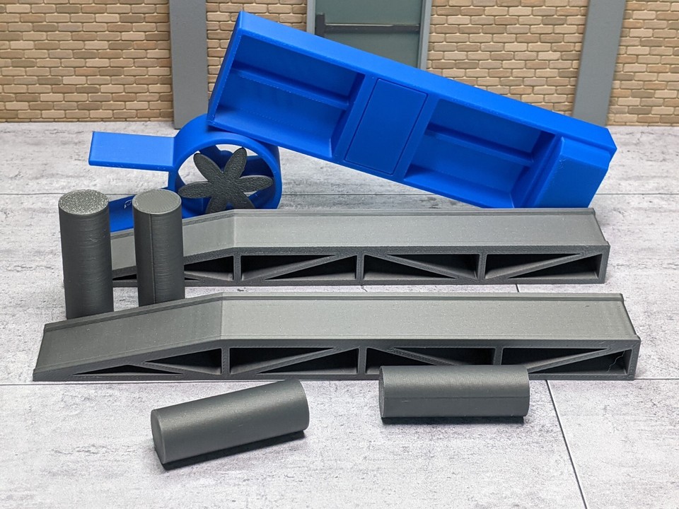 1/24 1/25 Scale 2WD Dyno Chassis Dynamometer With Ramps - Car Diorama ...