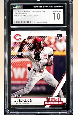 2024 Topps National Trading Card Day Elly De La Cruz ROOKIE CGC 10 GEM ...