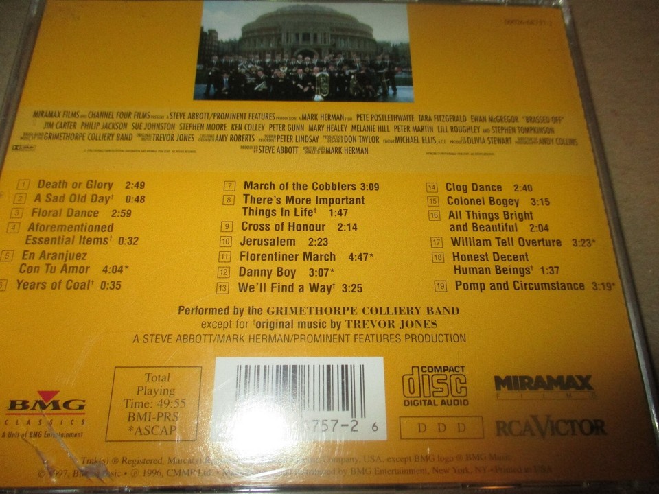 1997 BRASSED OFF Soundtrack CD BMG 68757 DDD VG/NM 90266875726| eBay