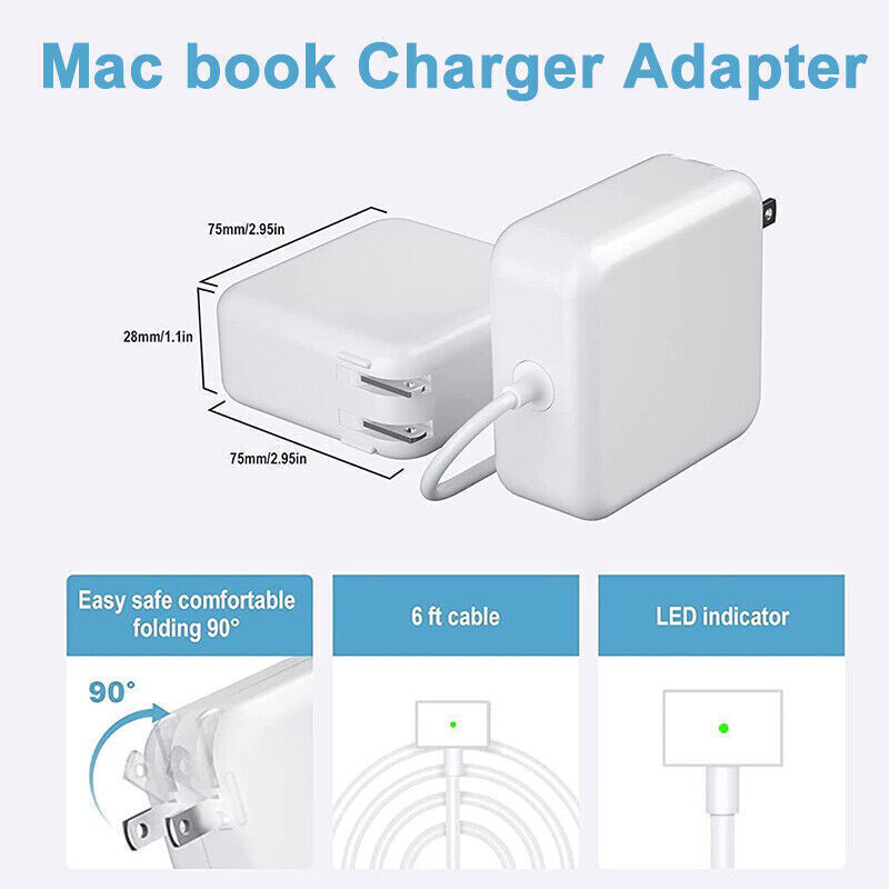 New 85W For MacBook Pro Magnetic A1398 Late 2012-2014 2015 Power ...