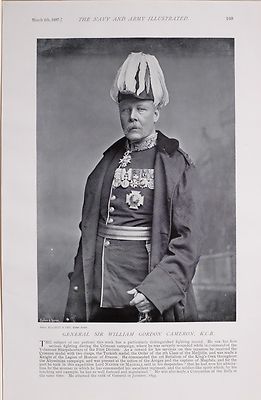 1897 BOER WAR GENERAL SIR WILLIAM GORDON CAMERON KCB | eBay UK