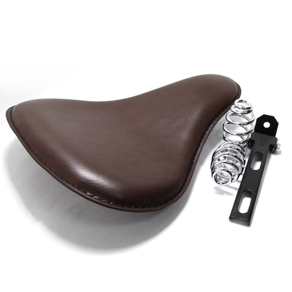 Black Motorcycle Spring Solo Seat For Harley Davidson Heritage Springer ...
