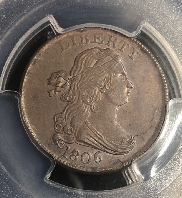 1806 Draped Bust Half Cent PCGS MS62 VERY HIGH GRADE SPECIAL COIN ...