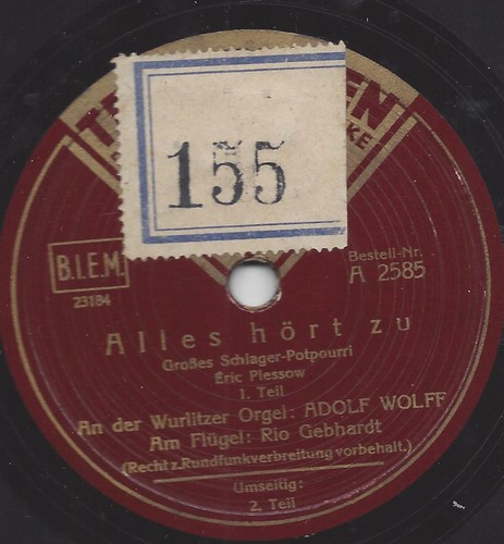 Rio Gebhardt + Adolf Wolff : Alles hört zu - Schlager Potpourri | eBay.de