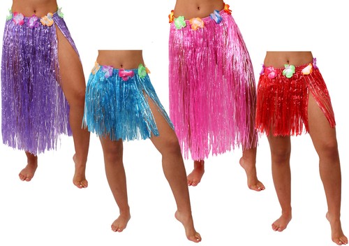 HAWAIIAN GRASS HULA GIRL SKIRT 40CM 80CM SUMMER BEACH PARTY LUAU FANCY ...