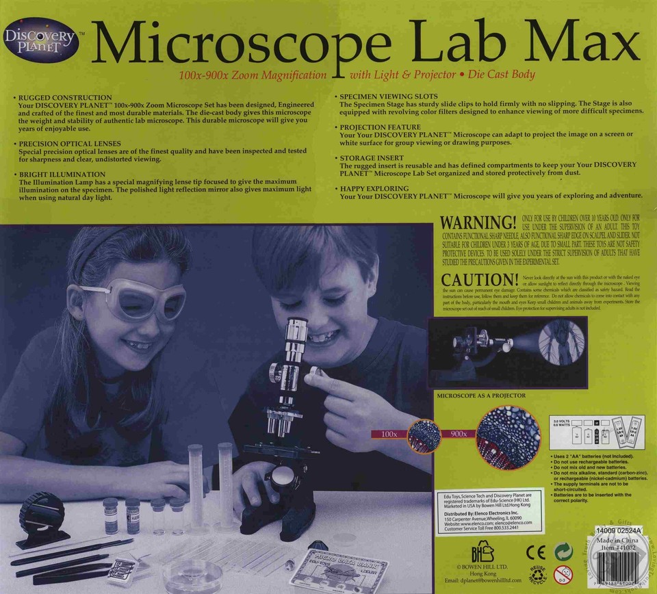 Discovery Planet Microscope Lab Max (100x-900x Zoom w/ Light ...