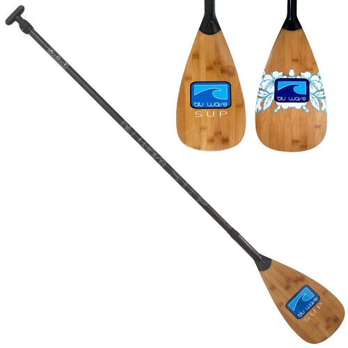 Adjustable SUP Paddle with carbon fibre blade & shaft – bamboo veneer ...