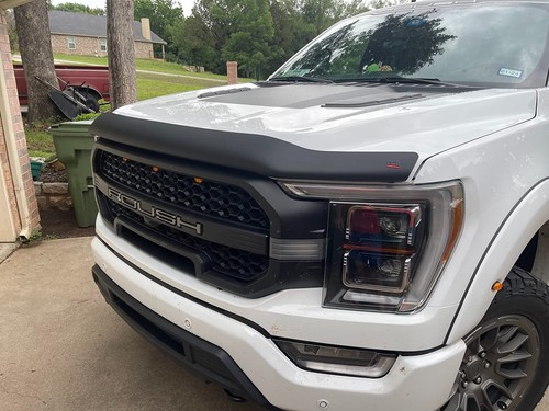 EGR Matte Black Hood Protector Bug Shield Deflector for 21-2024 Ford ...