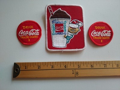 * 3 RARE 80S FROZEN COKE COCA-COLA SODA PATCH CREST * | eBay