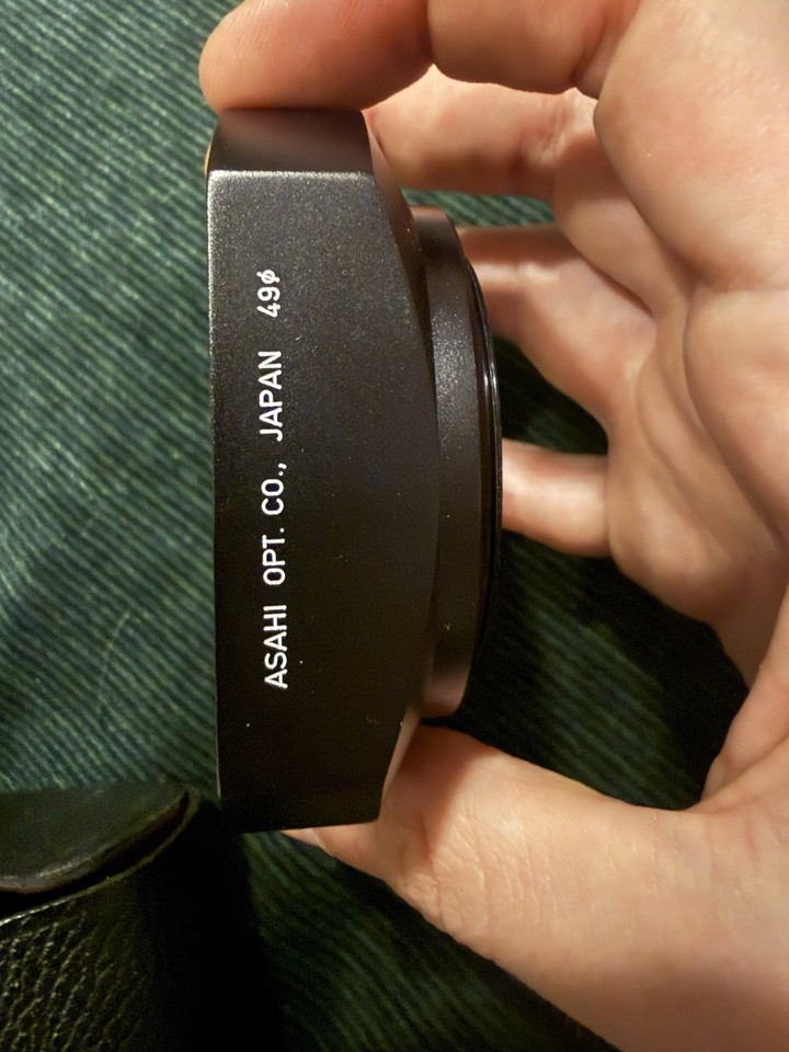 Asahi takumar 35mm f/2 F/3.5 Pentax Lens hood 49mm | eBay UK