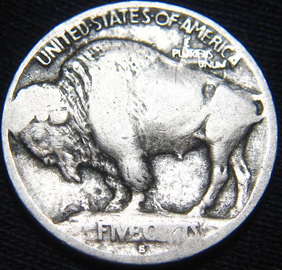 Nice Scarce KEY Date 1913-S MOUND Type Variety 1 BUFFALO NICKEL 5 ...