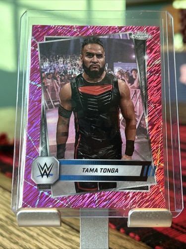2025 Topps Chrome WWE Pink Shimmer #54 Tama Tonga – Smackdown | eBay