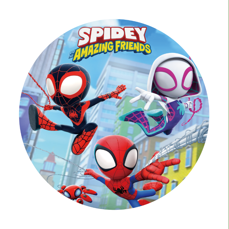 Round Spiderman Spidey and His Amazing Friends Party Supplies Kids ...