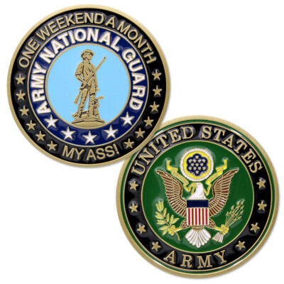 NEW U.S. Army National Guard - One Weekend A Month Challenge Coin. | eBay