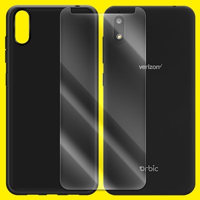 Ultra-Thin Screen Protector Shock Absorbing Soft Back Case for Orbic ...