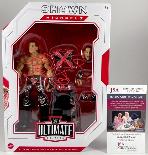 WWE HBK Shawn Michaels Signed Mattel Ultimate Figure B Autograph JSA ...