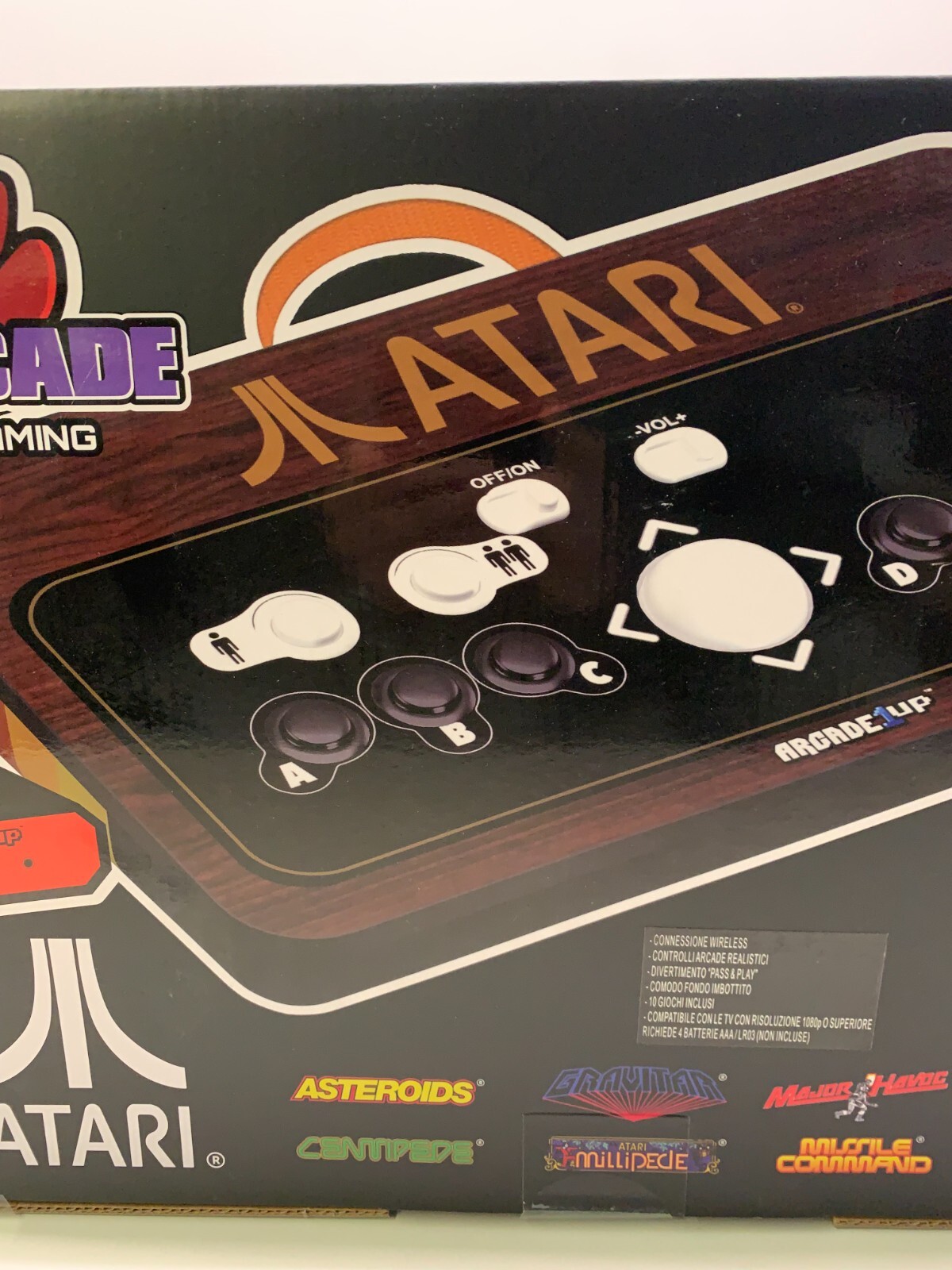 CONSOLE ARCADE 1UP ATARI COUCHCADE WIRELESS GAMING - NUOVO SIGILLATO ...