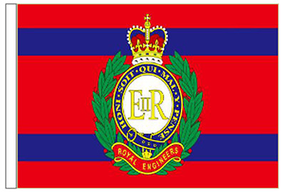 British Army Corps of Royal Engineers Sappers Sleeved Flag for Boats ...