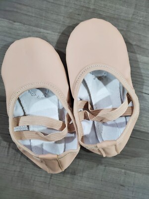 STELLE Kids Leather Ballet Dance Shoes / Slippers ~ Apricot pink size ...