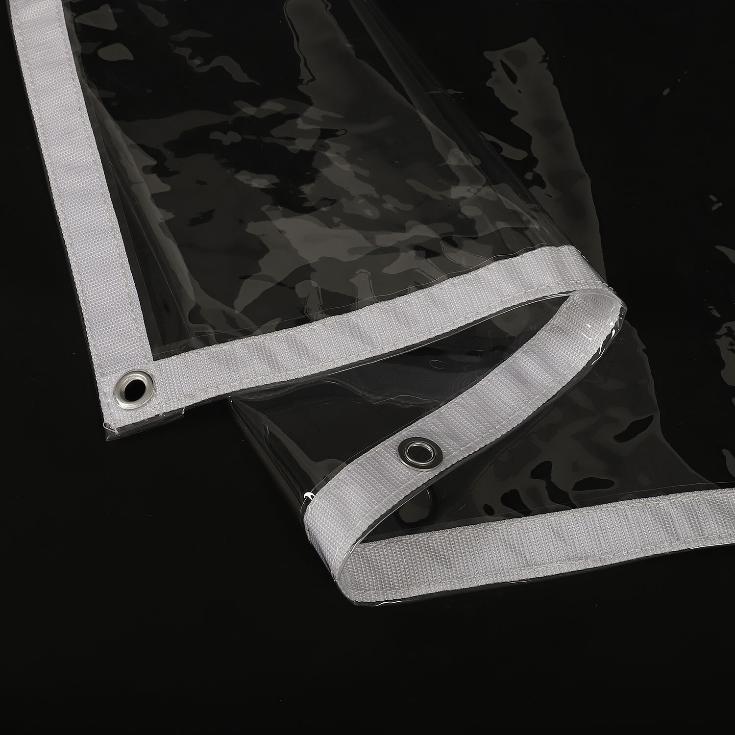 Transparente Abdeckplane Plane mit Ösen wasserdicht Garten Reißfest ...