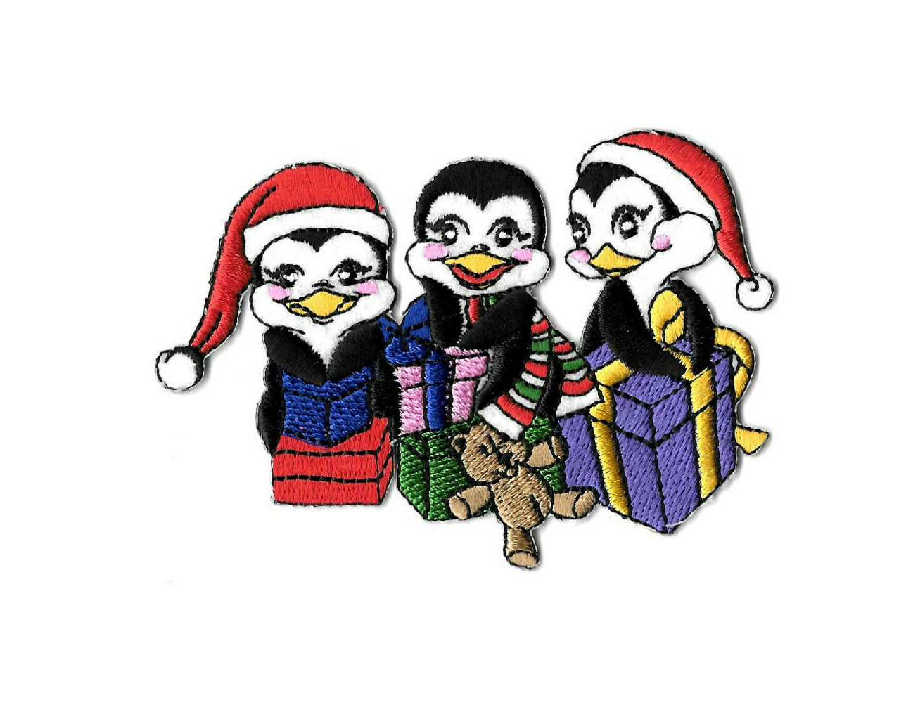 Penguin - Penguins - Christmas - Embroidered Iron On Applique Patch ...