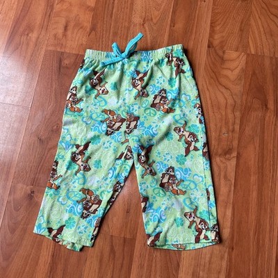Disney Chipmunk Chip N Dale Green PJ Pants - XS 4/5, Peace Signs ...