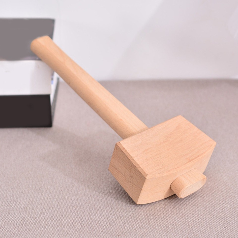 Small Wooden Mallet Leathercraft Hammer Wood Tool Woodworking Hammer ...