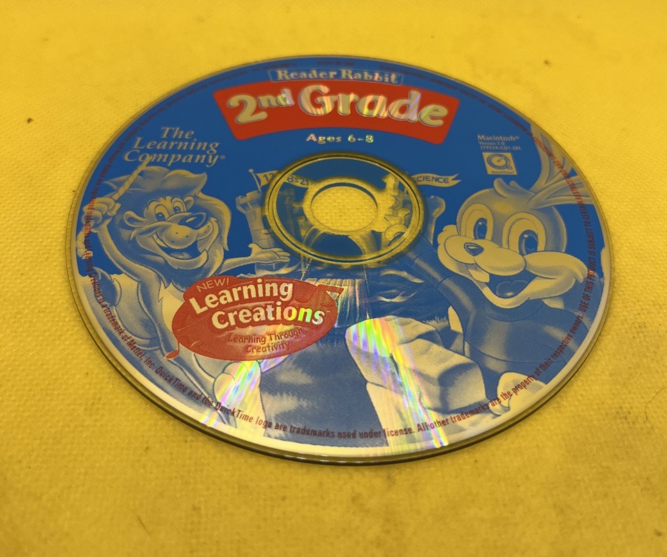 Reader Rabbit 2nd Grade Age 6-8 Math & Science (Win/Mac PC CD-ROM, 2000 ...