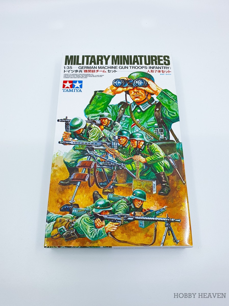 WWII North Africa Soldier Figures 1/35 Scale Vickers Machine Gun Team ...