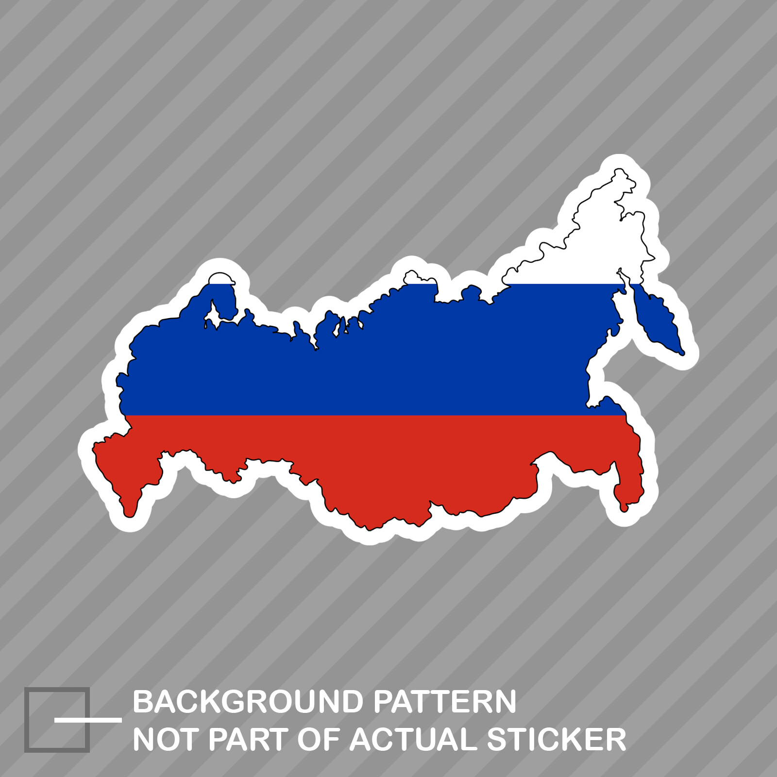 Russian Shaped Russia Flag Sticker Decal Vinyl country pride | eBay