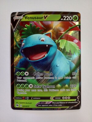 Pokémon TCG Venusaur V Champions Path 001/073 Holo Ultra Rare pokemon ...