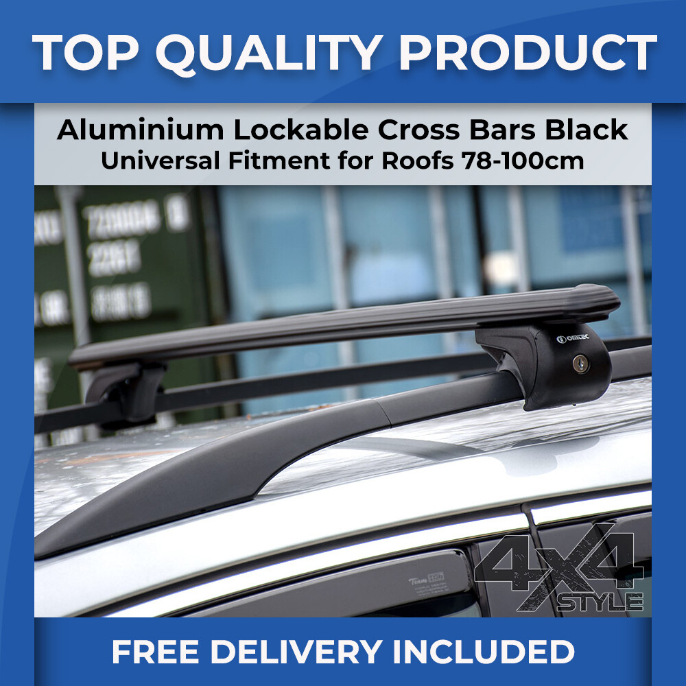 FITS MINI CLUBMAN 07>15 BLACK ALUMINIUM UNIVERSAL ADJUSTABLE ROOF CROSS ...
